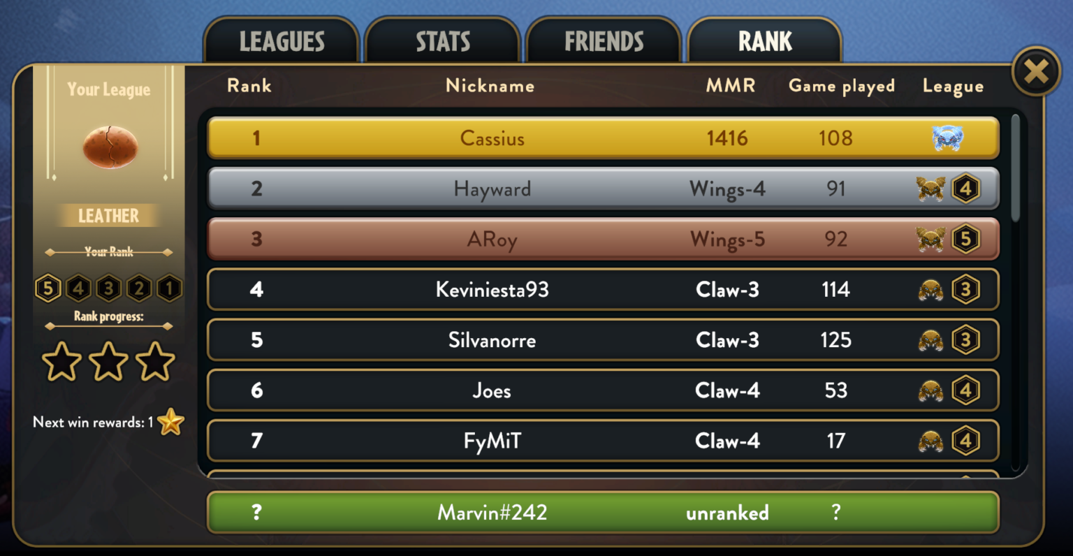 Climbing the Ranks: The Mindbug Online Ranking System - MINDBUG